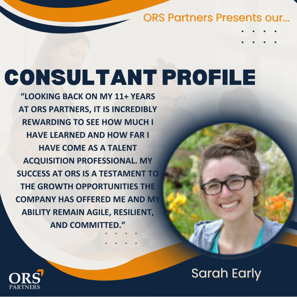 Consultant Profile: Sarah Early - ORS Partners
